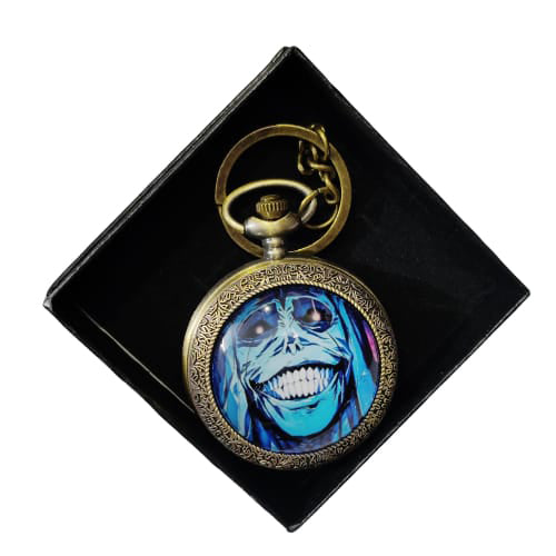 Buy Online Blue Ghost Pocket Watch Keychain Creepy Smile – Drakon ...