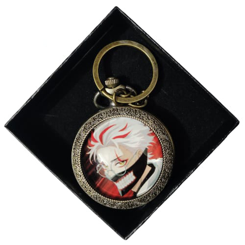 Buy Online Tokyo Ghoul Mask Pocket Watch Keychain – Vintage Bronze ...