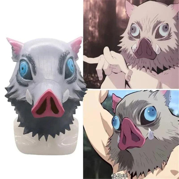 Inosuke Boar Mask – Demon Slayer Cosplay & Collector's Edition – Drakon ...